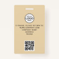 Custom VIP All Access QR Code Event Gold Foil Badge | Zazzle