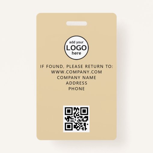 Custom VIP All Access QR Code Event Gold Foil Badge | Zazzle