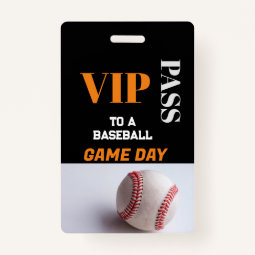 Custom VIP Baseball Game All Access Pass VIP Badge | Zazzle
