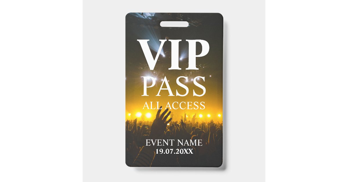 Custom VIP QR Code Event Badge | Zazzle