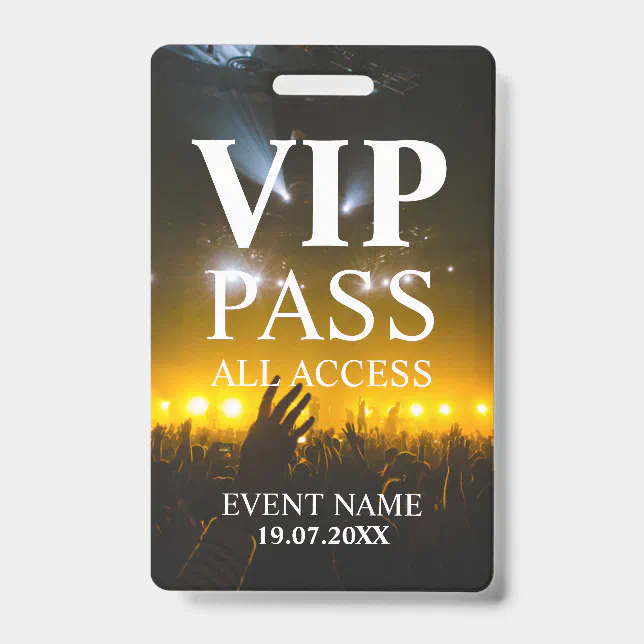 Custom VIP QR Code Event Badge | Zazzle