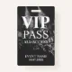 Custom VIP QR Code Event Black and White Badge | Zazzle