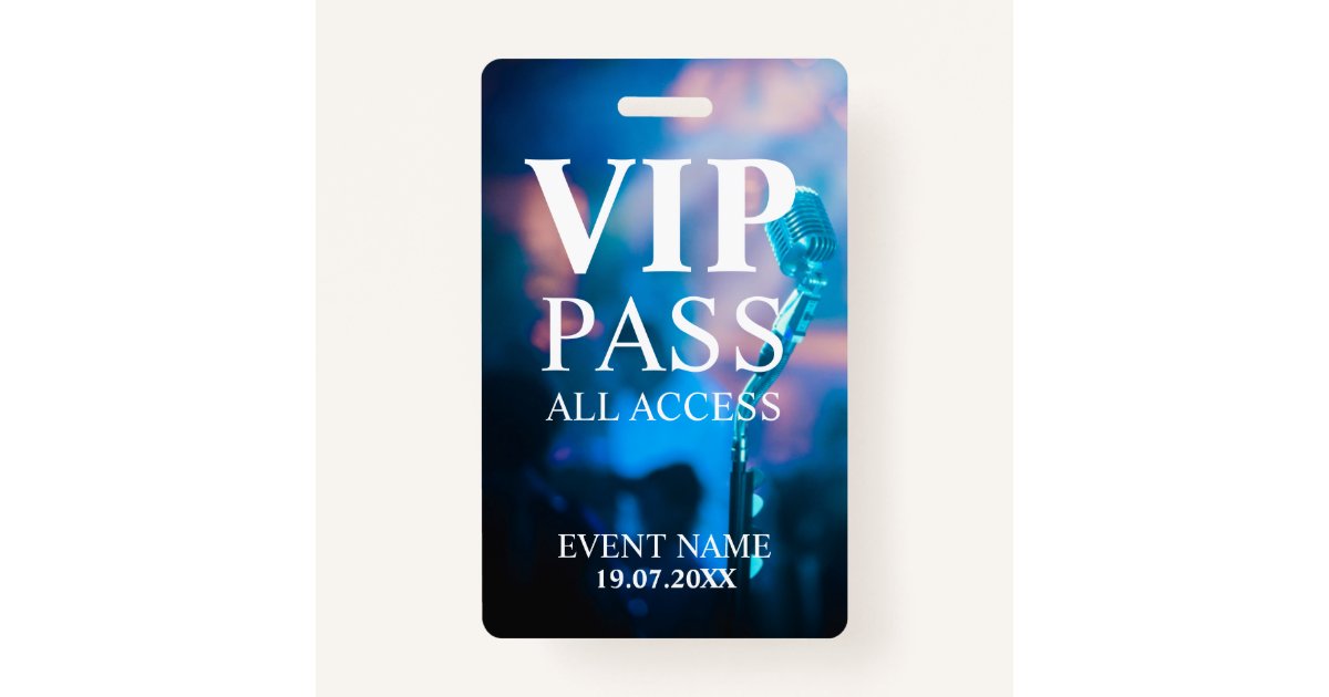 Custom VIP QR Code Event bokeh Badge | Zazzle