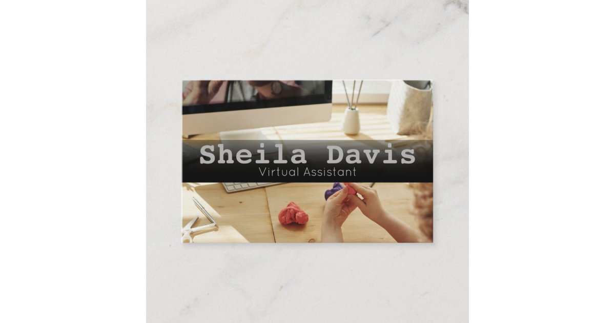 Custom Virtual Assistant Business Card | Zazzle