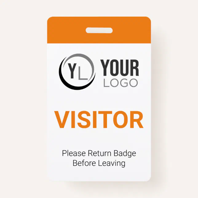 Custom Visitor ID Badge | Zazzle