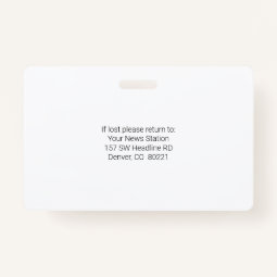 Custom Visitor ID Badge | Zazzle