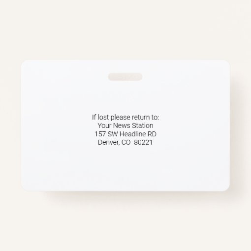 Custom Visitor ID Badge | Zazzle