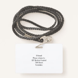 Custom Visitors Guests Logo Company Name ID Badge | Zazzle