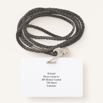 Custom Visitors Guests Logo Company Name ID Badge | Zazzle