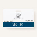 Custom Visitors Guests Logo Company Name ID Badge | Zazzle