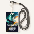 Custom Volunteer All Access Concert Pass Badge | Zazzle