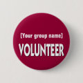 Custom Volunteer Badge Button | Zazzle
