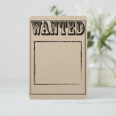 Custom Wanted Poster Invitation | Zazzle
