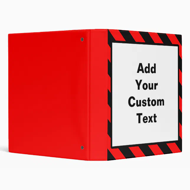 Custom Warning Binder | Zazzle