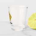Custom Warning Diamond Sign Shot Glass | Zazzle