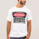 Custom Warning Sign T-Shirt | Zazzle