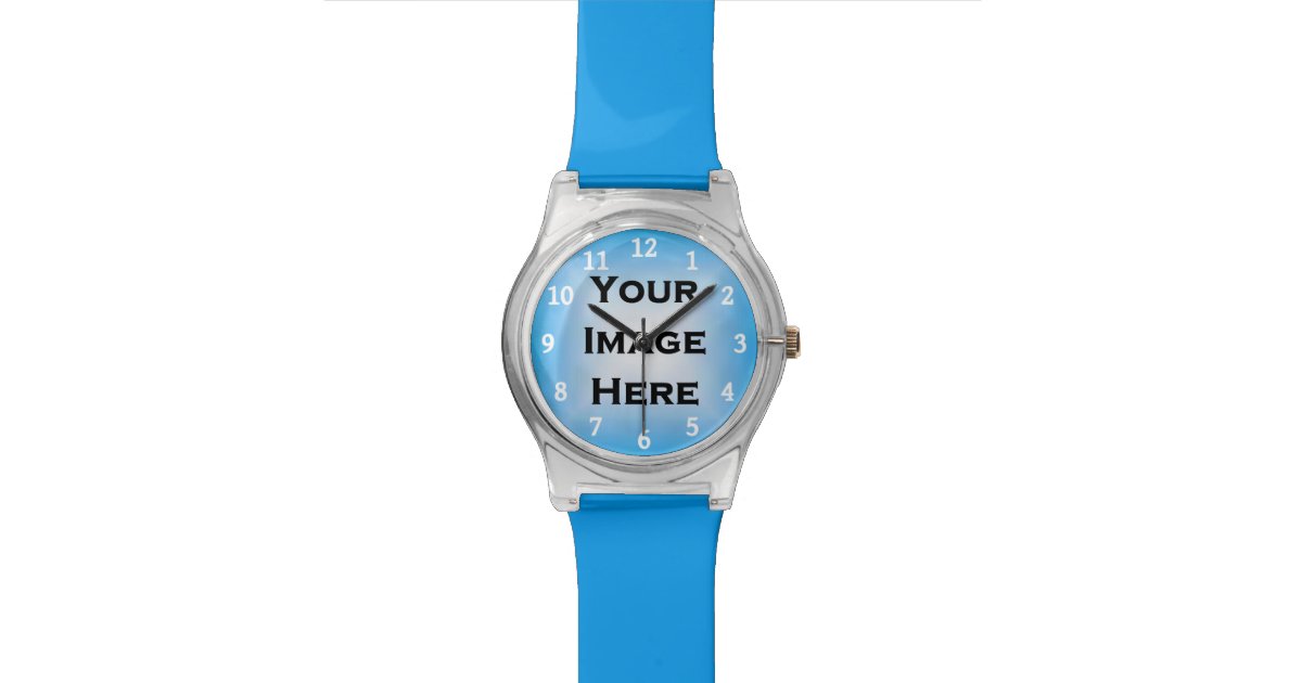 Custom Watch With White Numbers | Zazzle