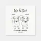 Custom We Do Too 2 Dog Drawing Wedding Napkins | Zazzle