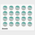 Custom Wedding Beach Favor Stickers | Zazzle