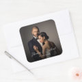 Custom Wedding Bride and Groom's Photo Square Sticker | Zazzle