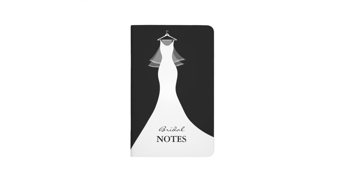 Custom wedding bride nuptial bridal notes journal | Zazzle