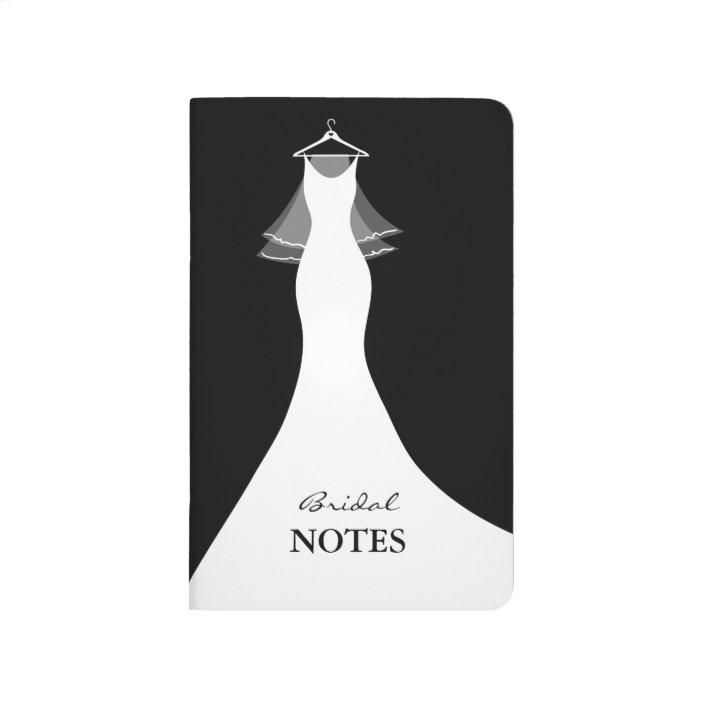 Custom wedding bride nuptial bridal notes journal | Zazzle.com