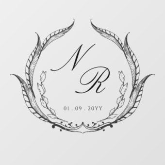 Custom Wedding Dance Floor Script Monogram Black Floor Decals | Zazzle