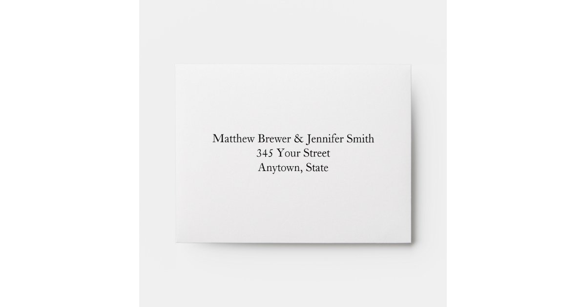 Custom Wedding Envelopes with Printed Address | Zazzle.com