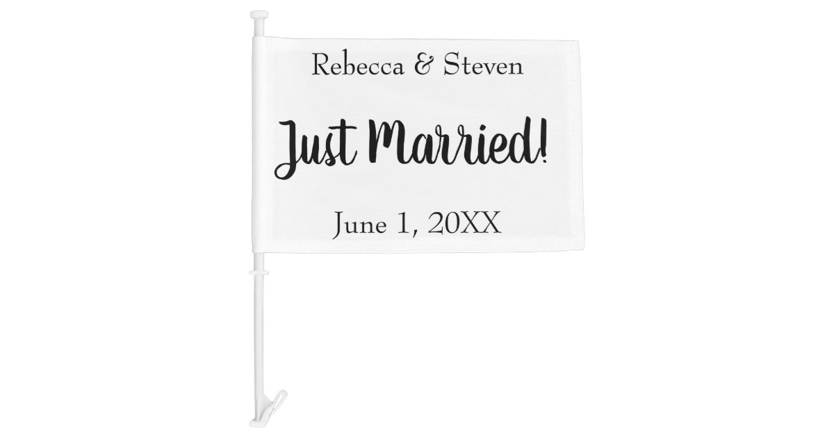 Custom Wedding Flag | Zazzle