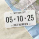 Custom Wedding License Plate Just Married | Zazzle