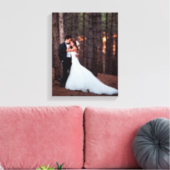 Custom Wedding Photo Canvas Art Print | Zazzle