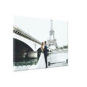 Custom Wedding Photo Real Canvas Print | Zazzle