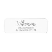 Custom Wedding Return Labels | Zazzle