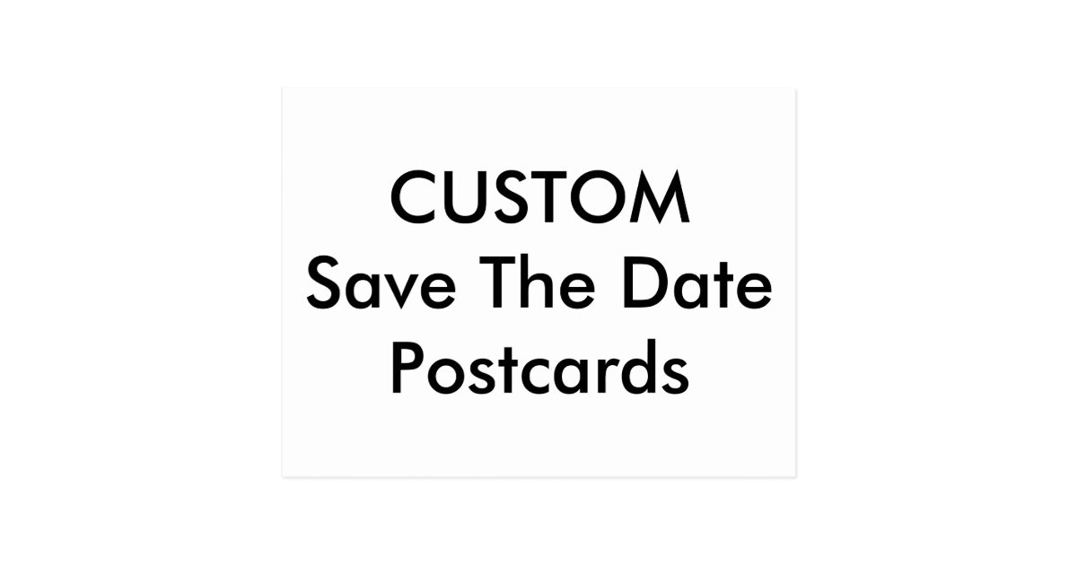 Custom Wedding Save The Date Postcards | Zazzle.com