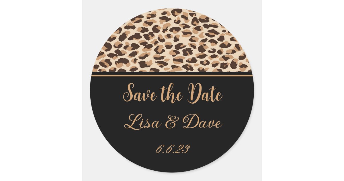 Custom Wedding Stickers Save the Date | Zazzle