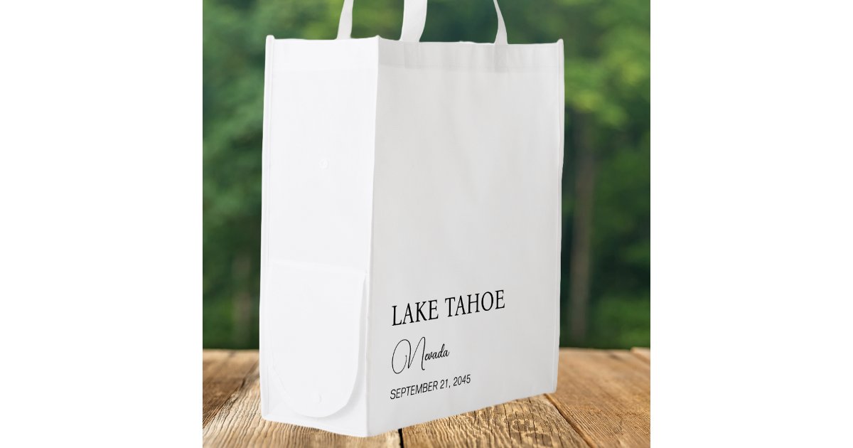 Custom Wedding Welcome Grocery Bag | Zazzle