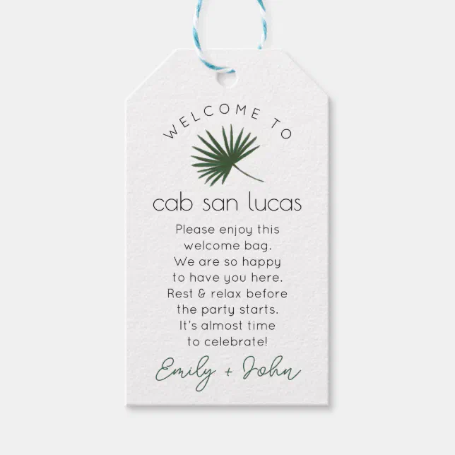 Custom wedding welcome to Mexico Tag | Zazzle