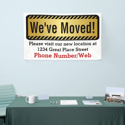 Custom We've Moved Moving Business Sign | Zazzle