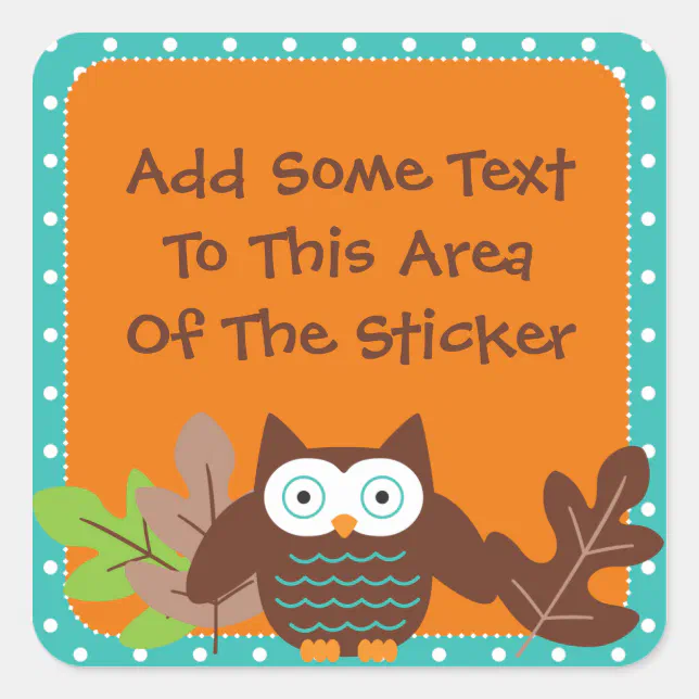 Custom Whoot Owl Stickers | Zazzle