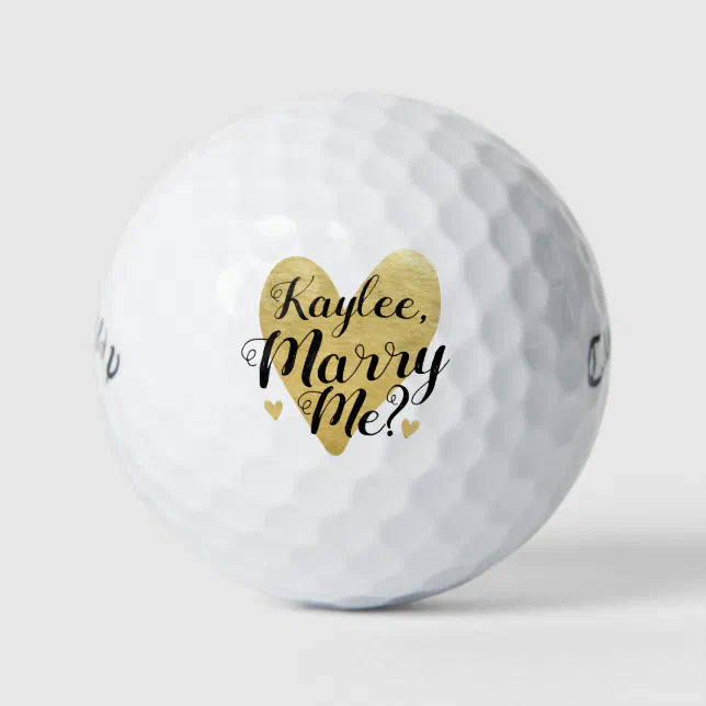 Custom Will You Marry Me Proposal Golf Balls | Zazzle