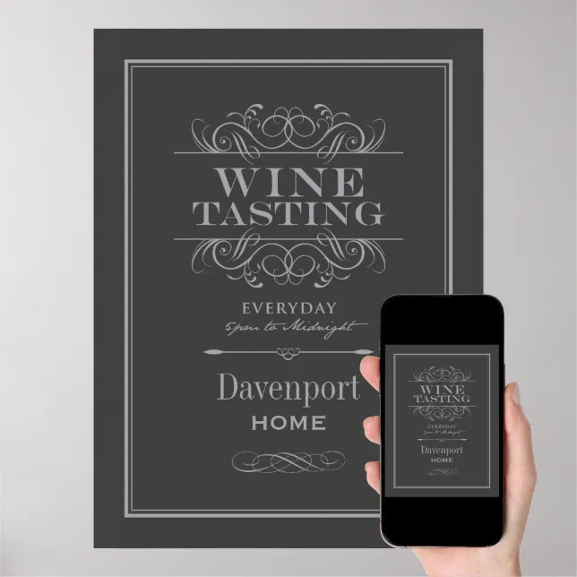 Custom Wine Tasting Art Print - Home Decor | Zazzle