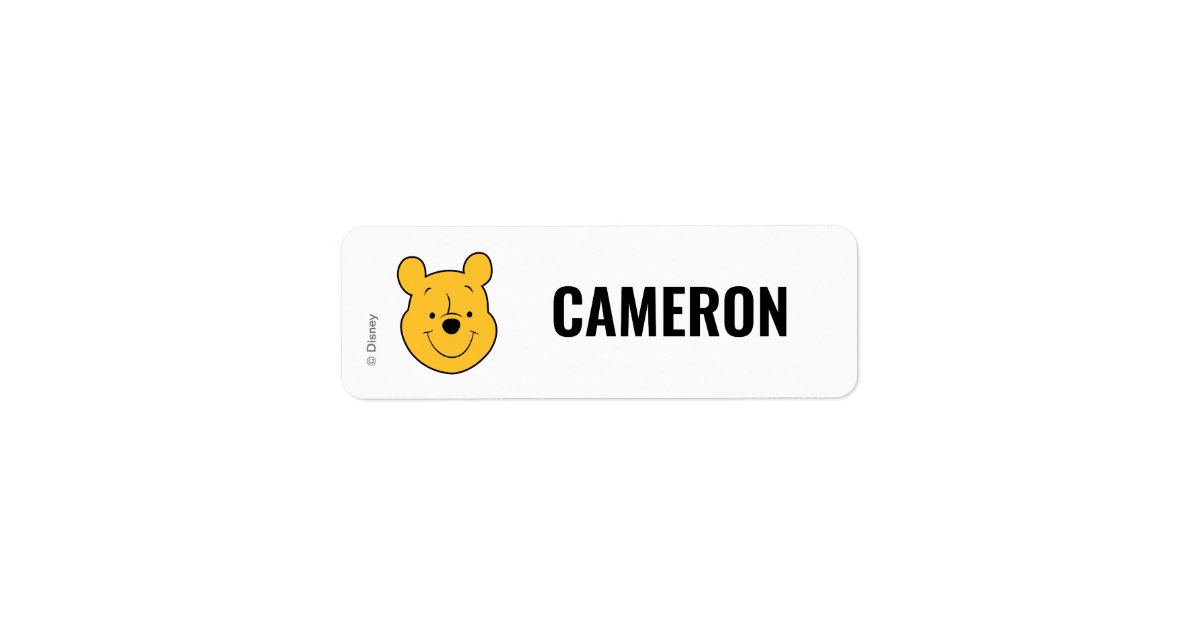 Custom Winnie the Pooh | Back to School Labels | Zazzle