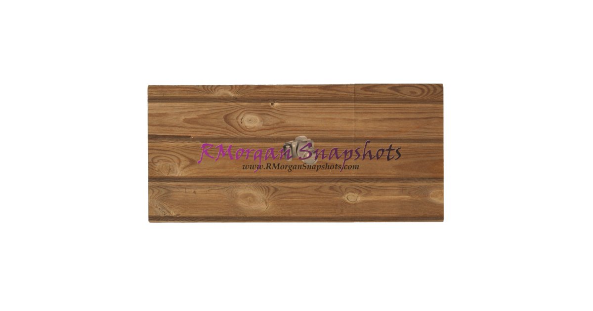 Custom Wood Panel Business Logo Advertisement Wood Flash Drive | Zazzle
