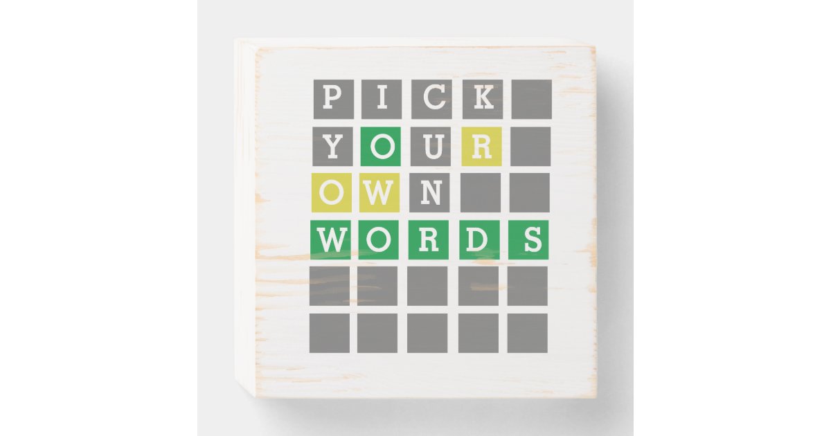 Custom Wordle Wooden Box Sign | Zazzle