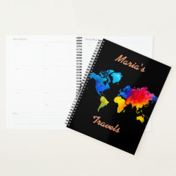 Custom. World Map. Planner | Zazzle