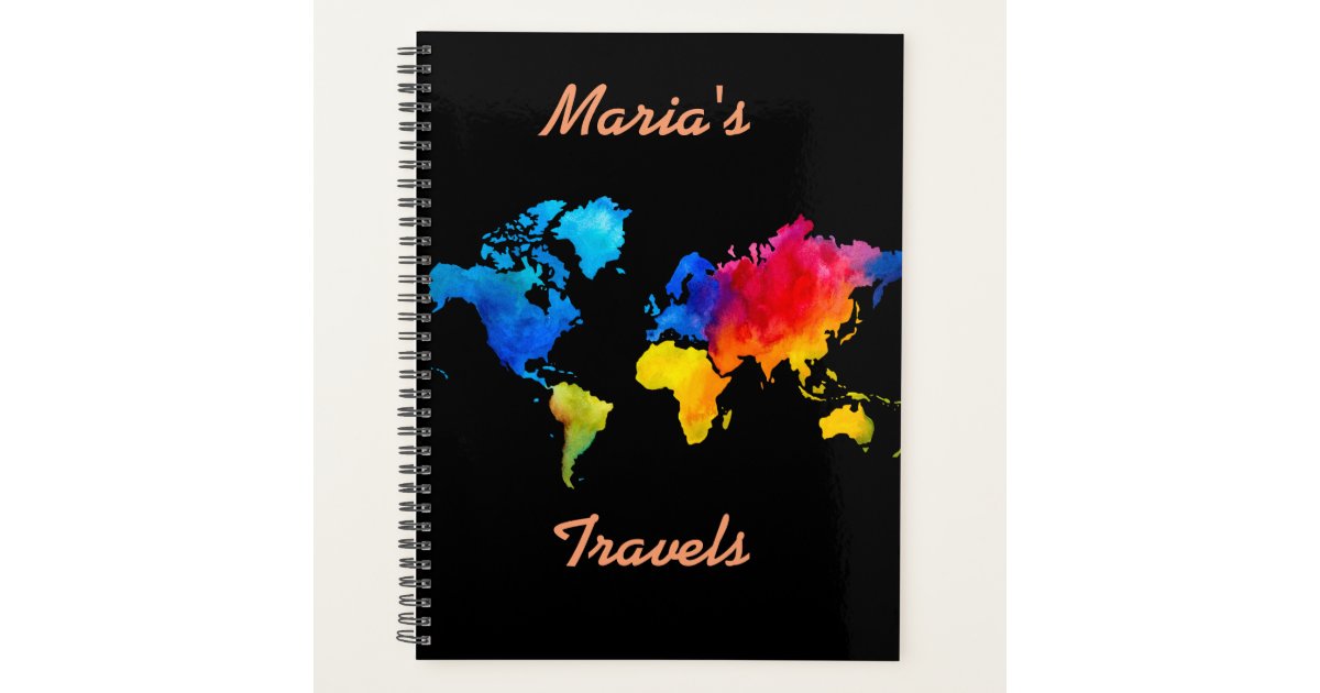 Custom. World Map. Planner | Zazzle