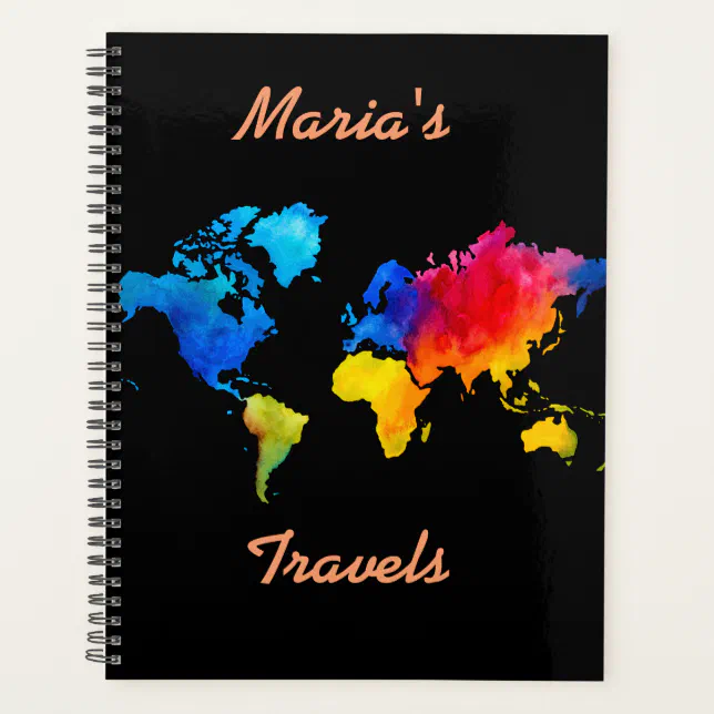 Custom. World Map. Planner | Zazzle