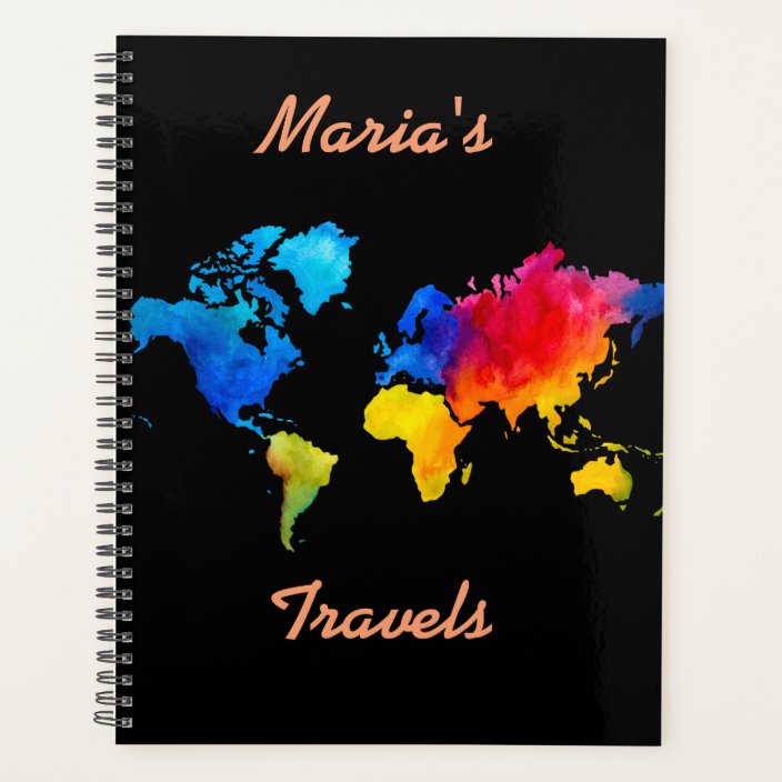 Custom. World Map. Planner | Zazzle.com