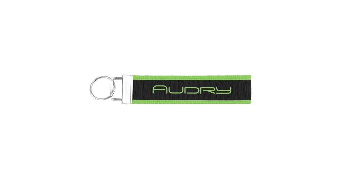 Custom Wrist Keychain Lime Green | Zazzle