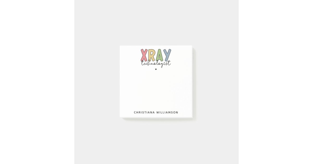 Custom Xray Technologist X-ray Tech Gifts Post-it Notes | Zazzle